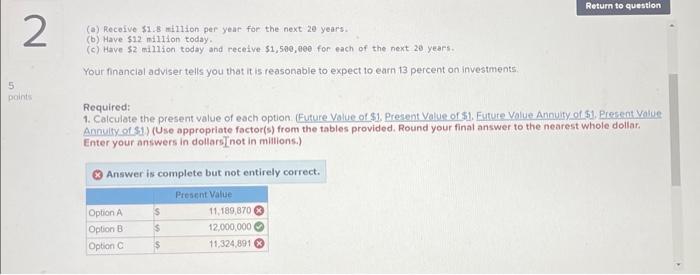 Solved E11-6 (Algo) Comparing Options Using Present Value | Chegg.com