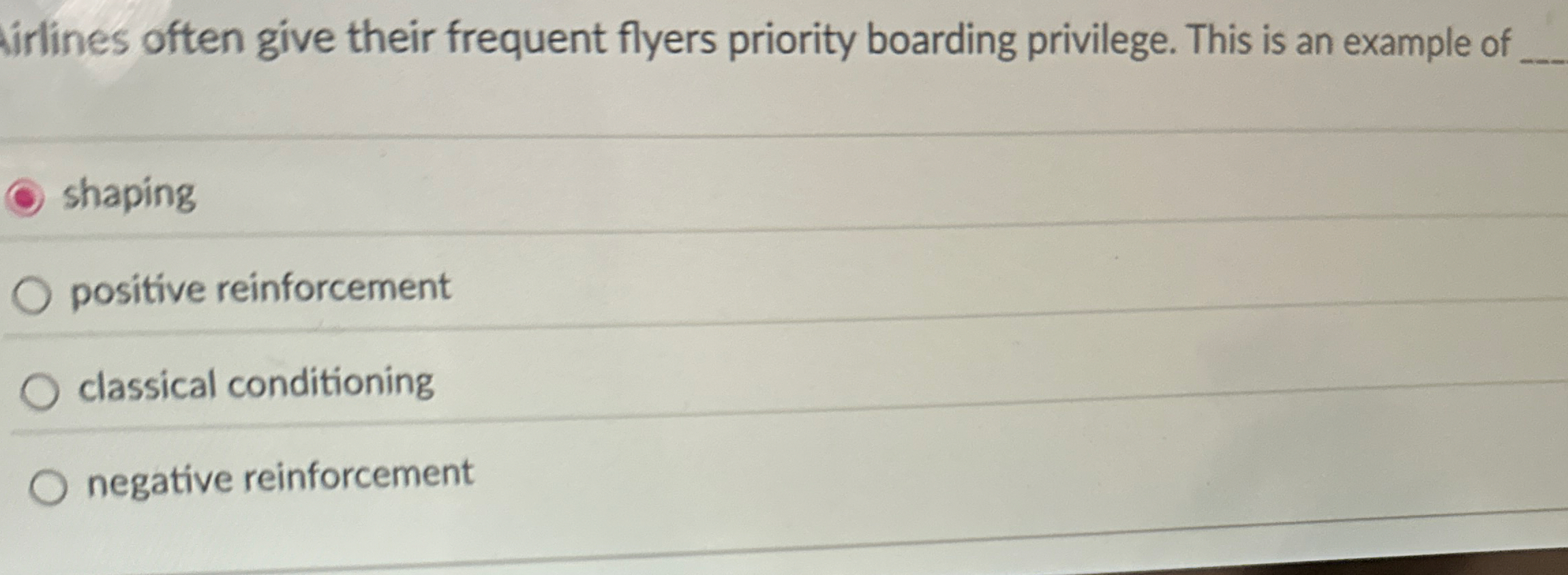 Solved irlines often give their frequent flyers priority | Chegg.com