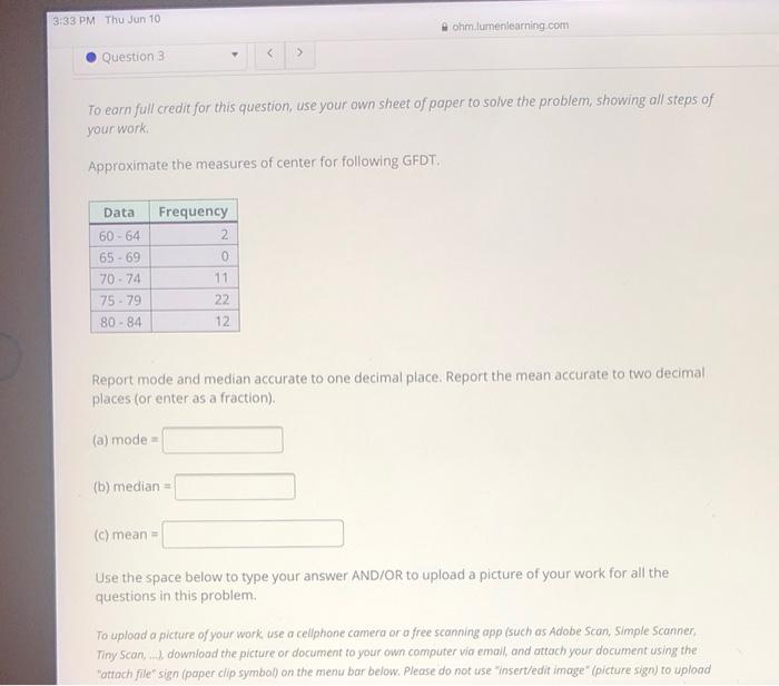 Solved 3:33 PM Thu Jun 10 ohm.lumenlearning.com Question | Chegg.com