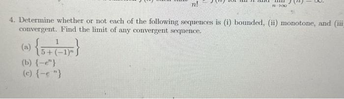 Solved 4. Determine whether or not each of the following | Chegg.com