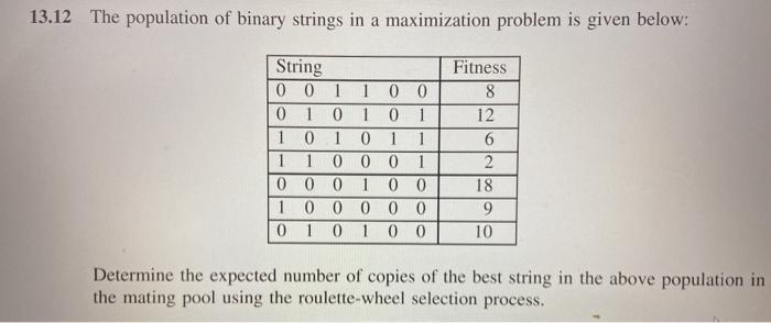 Solved 1312 The Population Of Binary Strings In A 