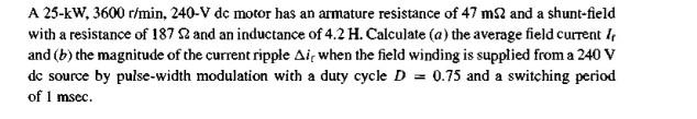Solved EXAMPLE 8.2 Consider a four-phase, 8/6 VRM. If the | Chegg.com