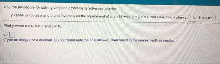 Solved Use the procedure for solving variation problems to | Chegg.com
