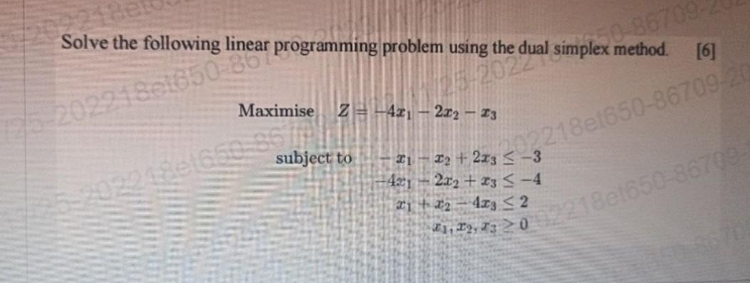Solved Solve the following linear programming problem using | Chegg.com