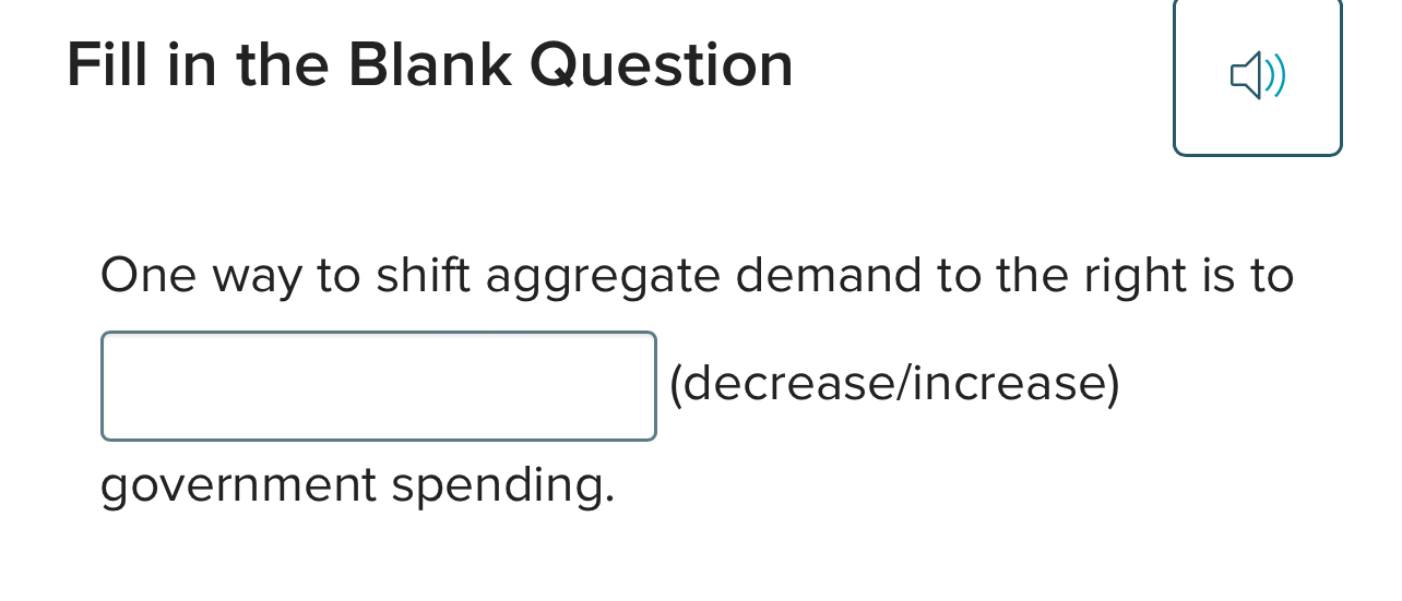 Solved Fill in the Blank QuestionOne way to shift aggregate | Chegg.com