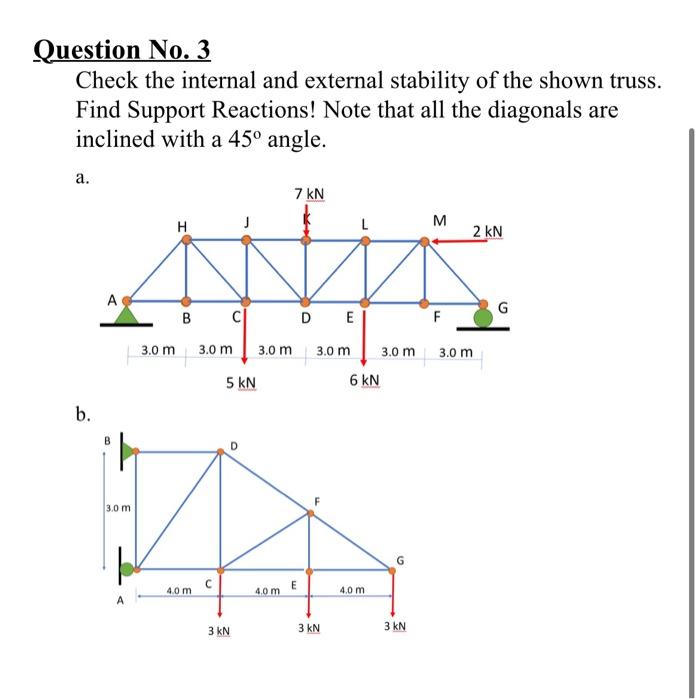 Solved uestion No. 3 Check the internal and external | Chegg.com