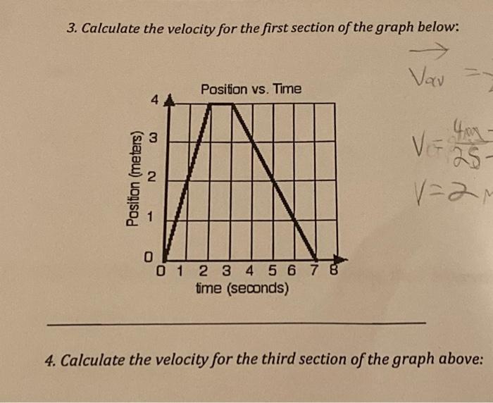 Solved 3. Calculate the velocity for the first section of | Chegg.com