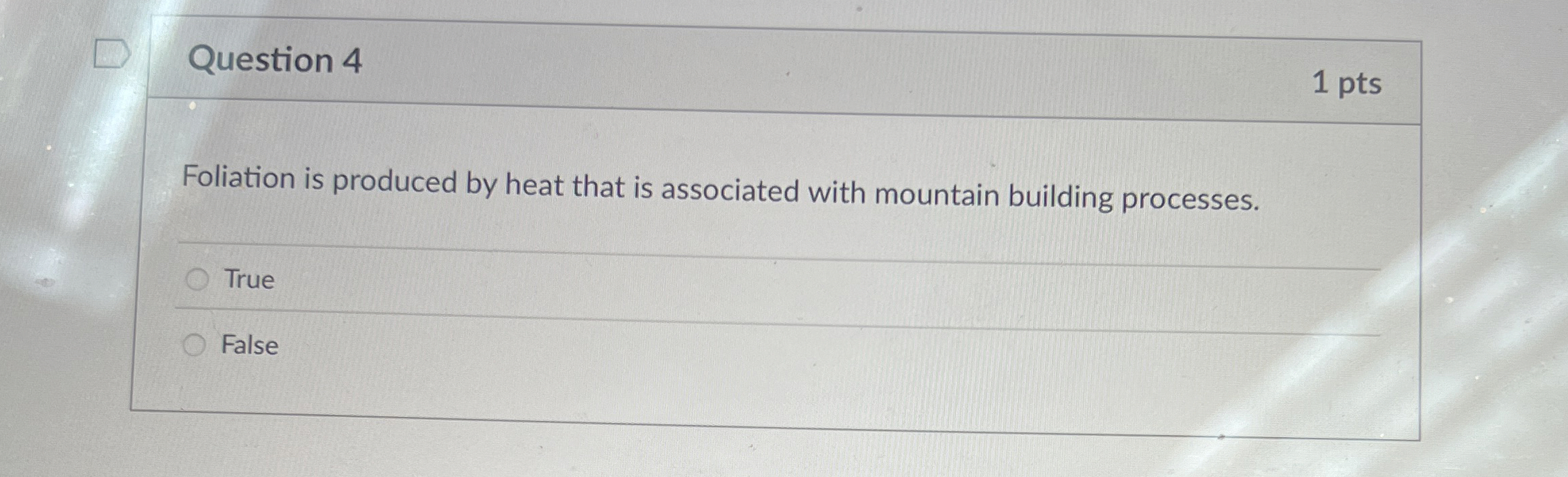 Solved Question 4Foliation is produced by heat that is | Chegg.com