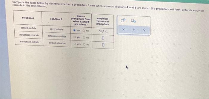 Solved Complete the table below by deciding whether a | Chegg.com