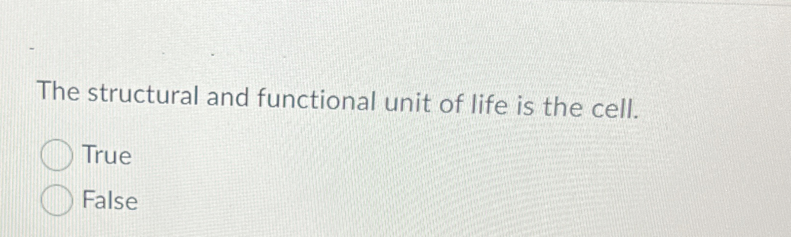 Solved The structural and functional unit of life is the | Chegg.com