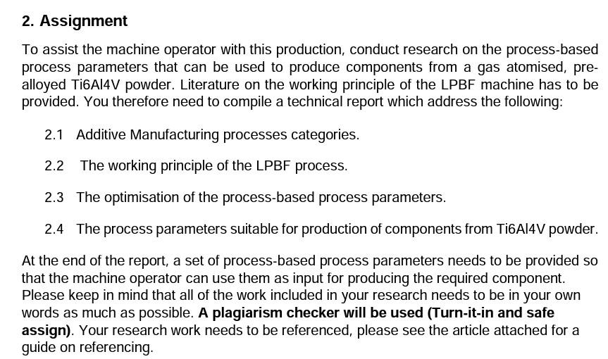 Solved 1. Description You are employed as a production | Chegg.com