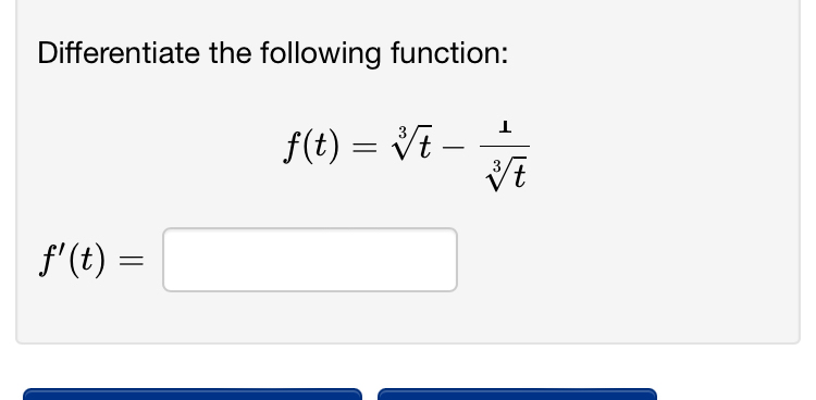 Solved Differentiate the following | Chegg.com