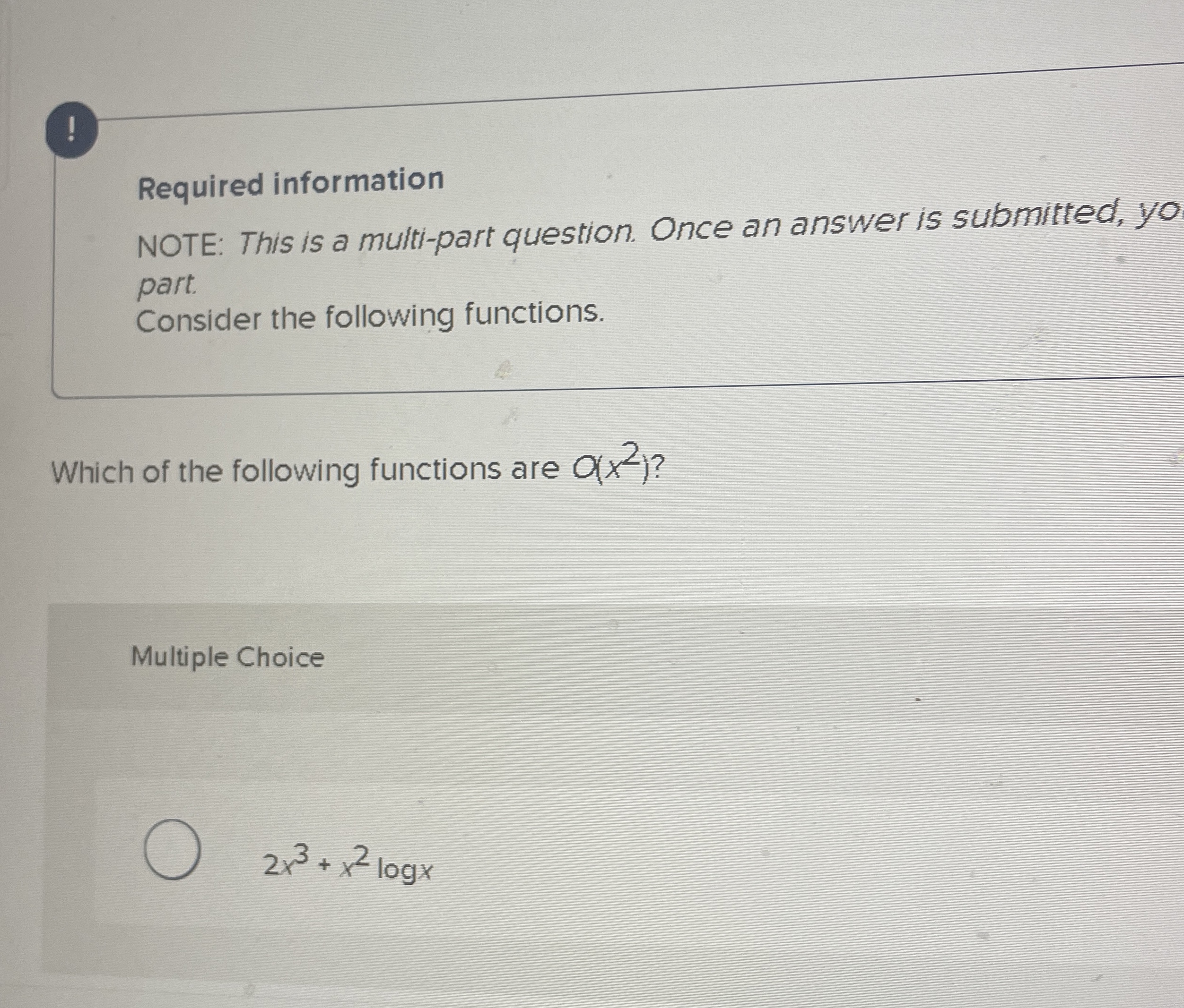 Solved Required informationNOTE: This is a multi-part | Chegg.com