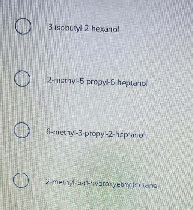 Solved What is the IUPAC name of the compound | Chegg.com