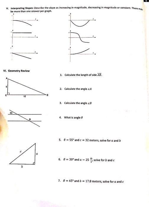 Solved constant. There may v. Interpreting Slopes: Describe | Chegg.com
