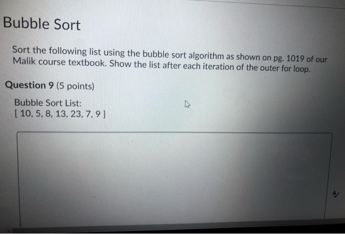 Solved Binary Search Given The Following List Of Values