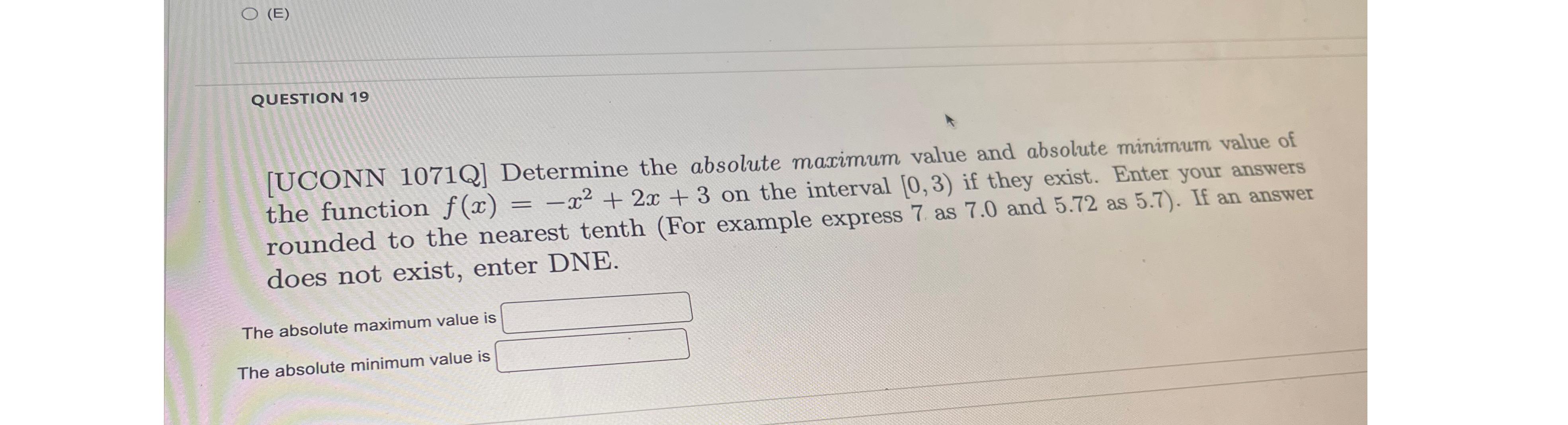 Solved QUESTION 19[UCONN 1071Q] ﻿Determine the absolute | Chegg.com