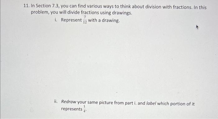 Solved 11. In Section 7.3, you can find various ways to | Chegg.com