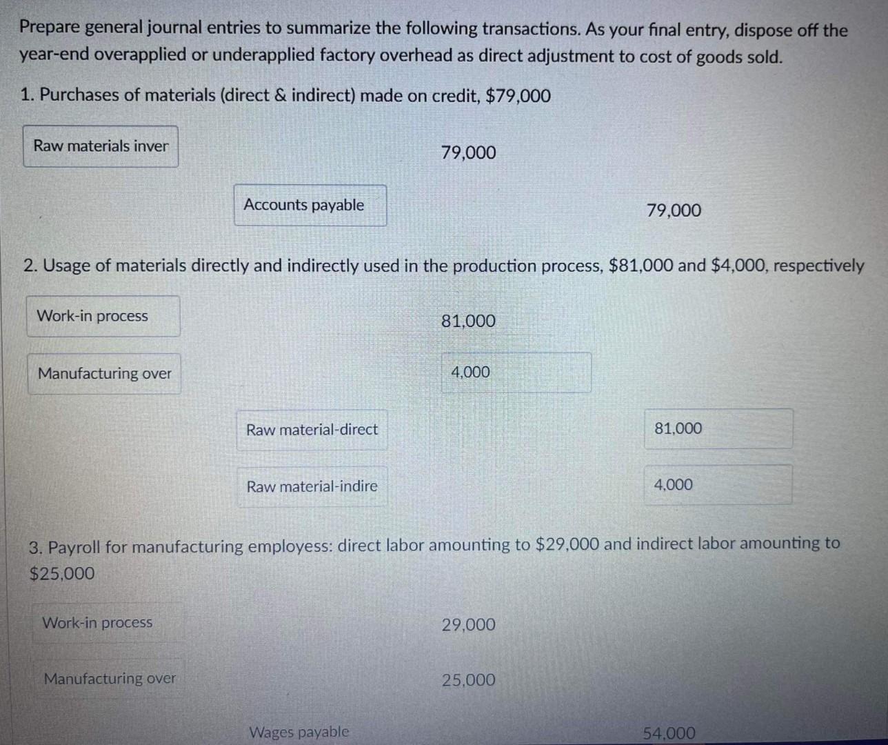 Solved Given the journal entries below, fill-up the tables | Chegg.com