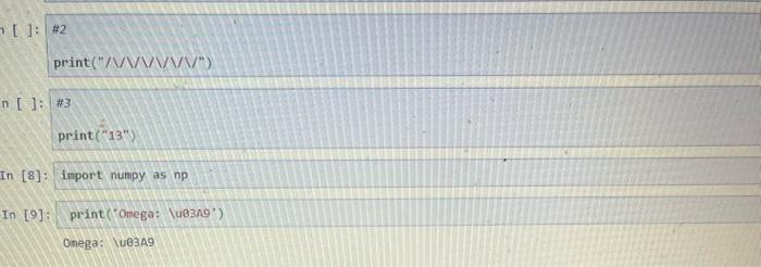 Solved can someone tell me why the unicode character is not | Chegg.com