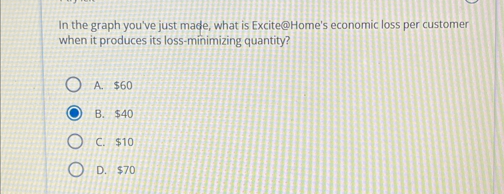 Solved In the graph you've just made, what is Excite@Home's | Chegg.com