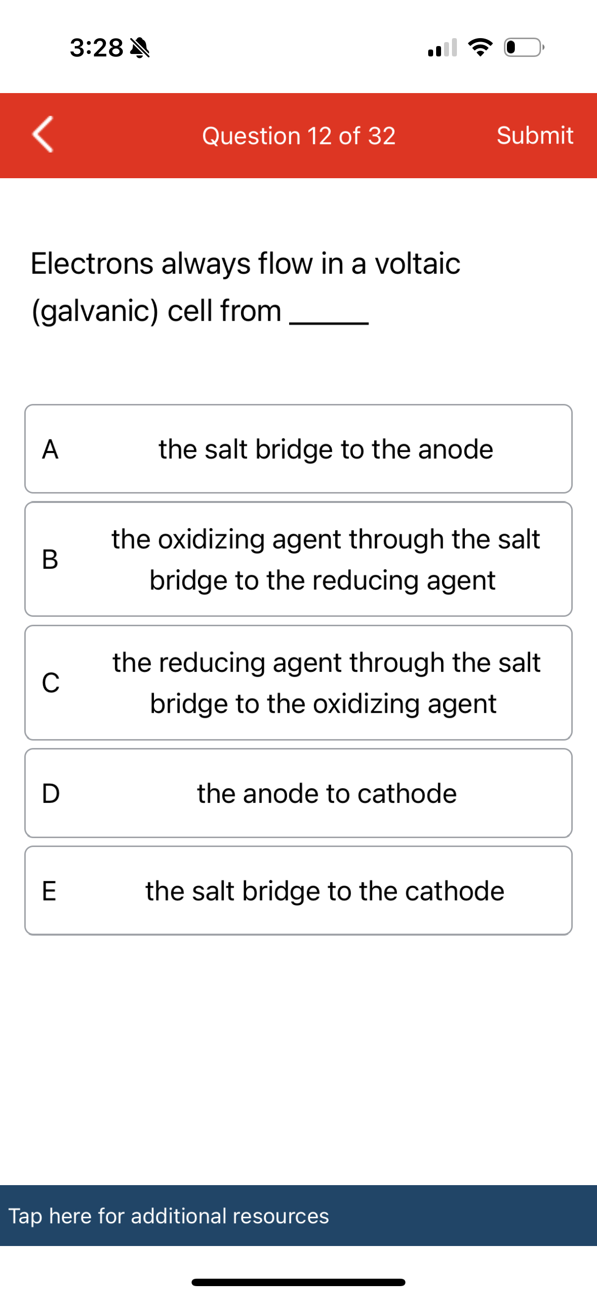 High Quality SOLUTION 3:28Question 12 ﻿of 32SubmitElectrons always flow ...