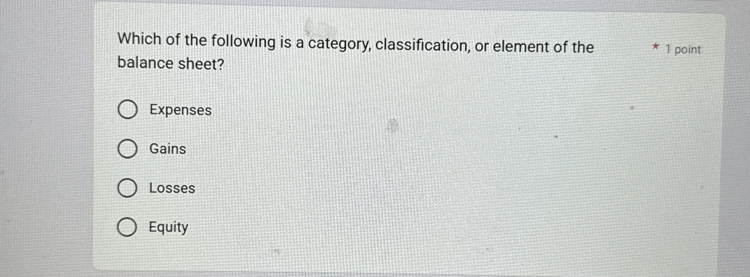 Solved Which of the following is a category, classification, | Chegg.com