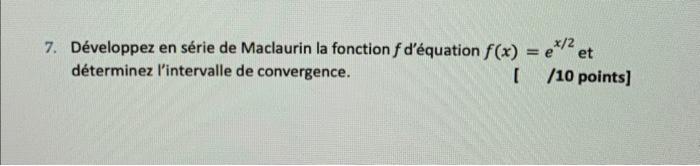 Solved Answer in Calculus 2 please!Questions are in french | Chegg.com