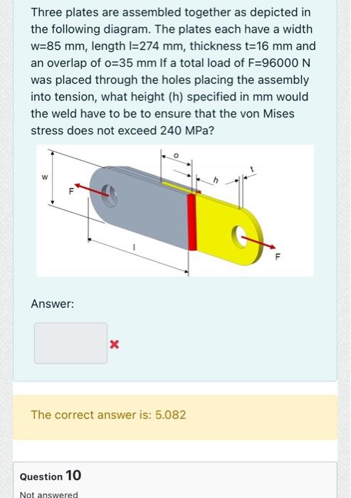 Solved Three plates are assembled together as depicted in | Chegg.com