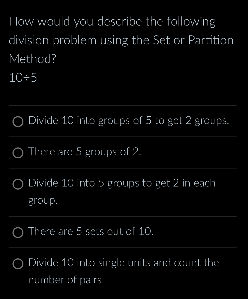 Solved How would you describe the following division problem | Chegg.com