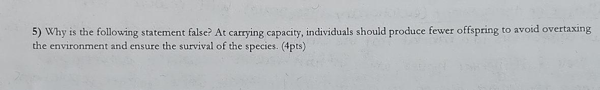 Solved Why is the following statement false? At carrying | Chegg.com