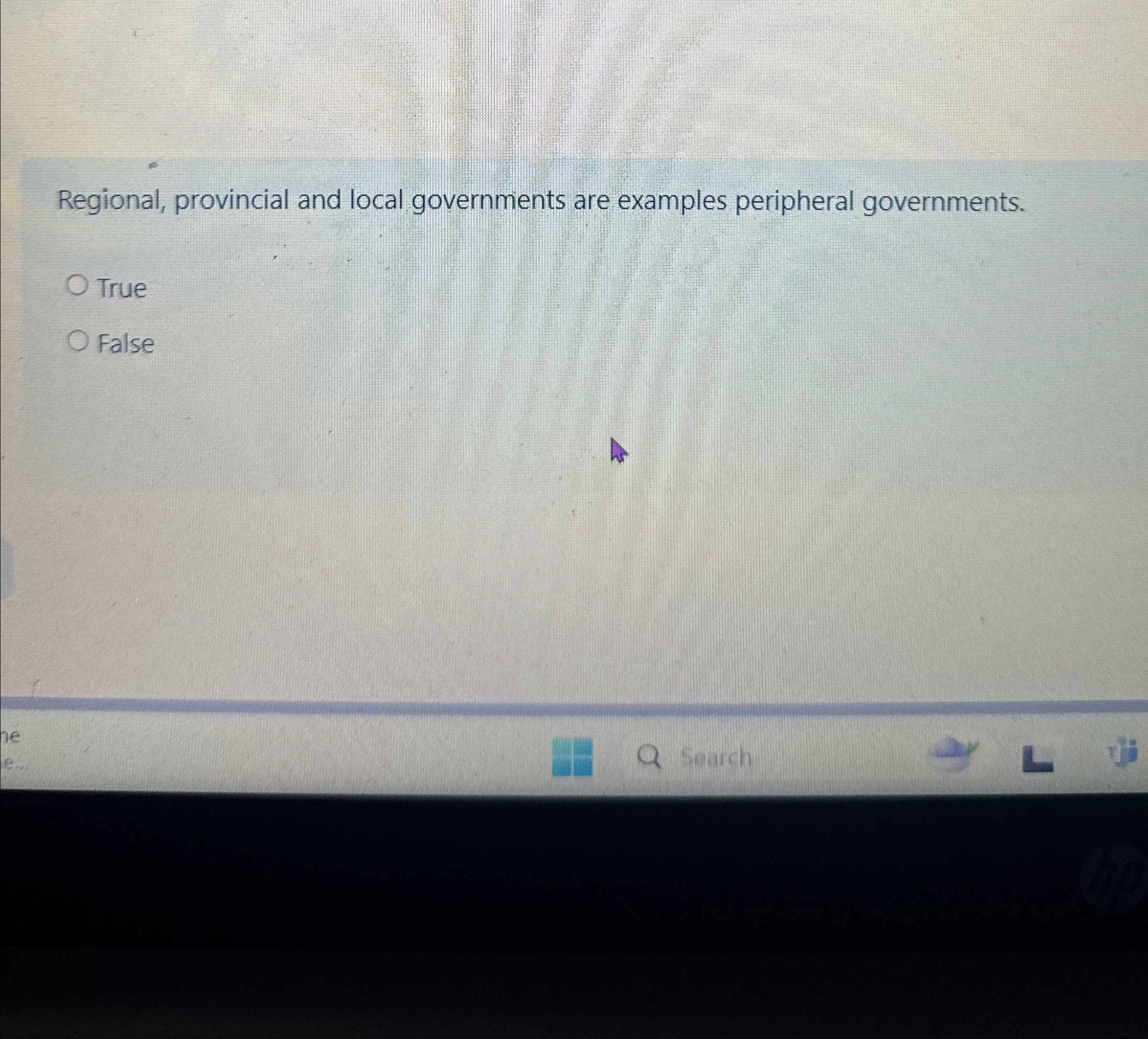 Solved Regional, provincial and local governments are | Chegg.com