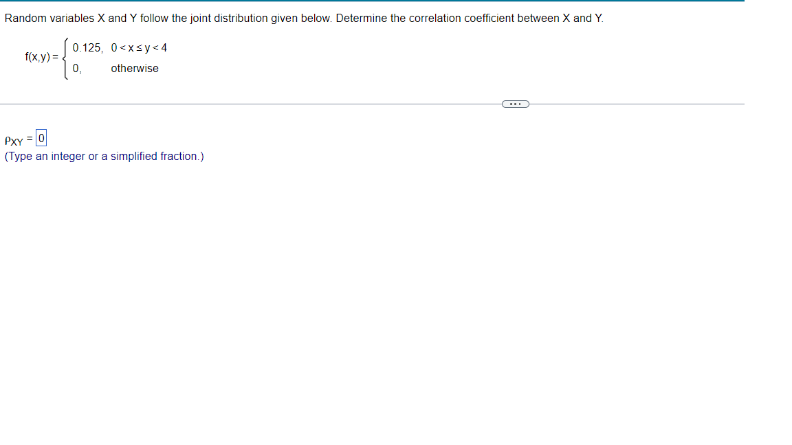 Solved Random variables x ﻿and Y ﻿follow the joint | Chegg.com