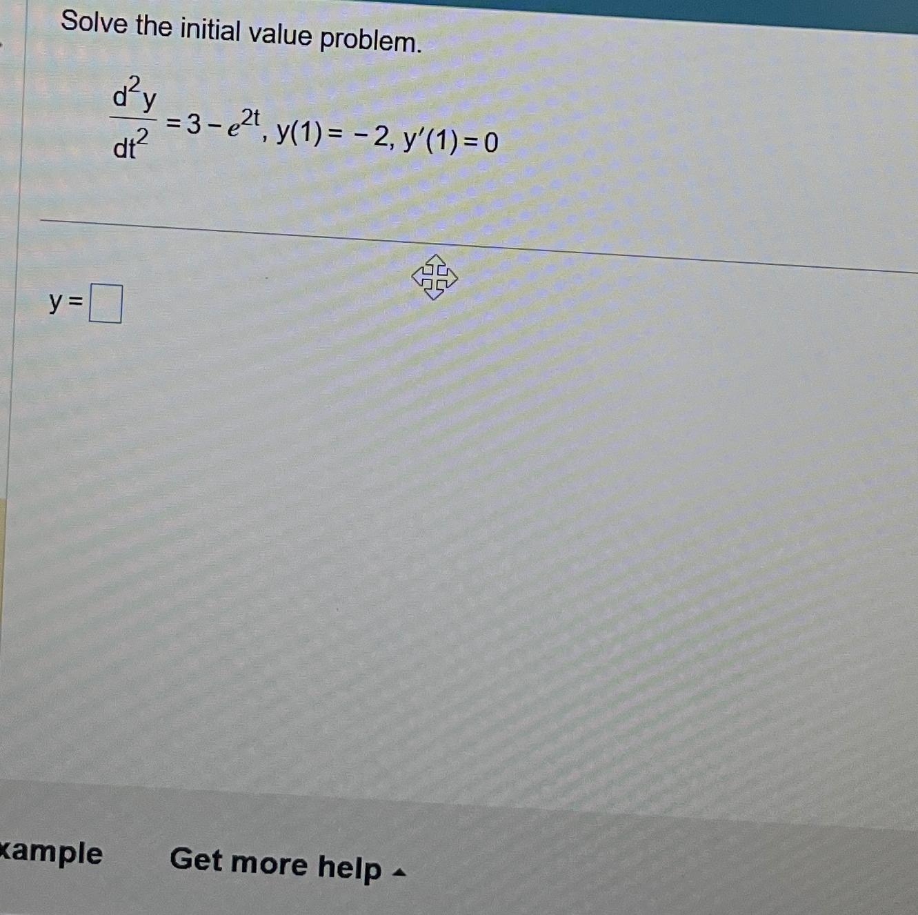 Solved Solve the initial value | Chegg.com