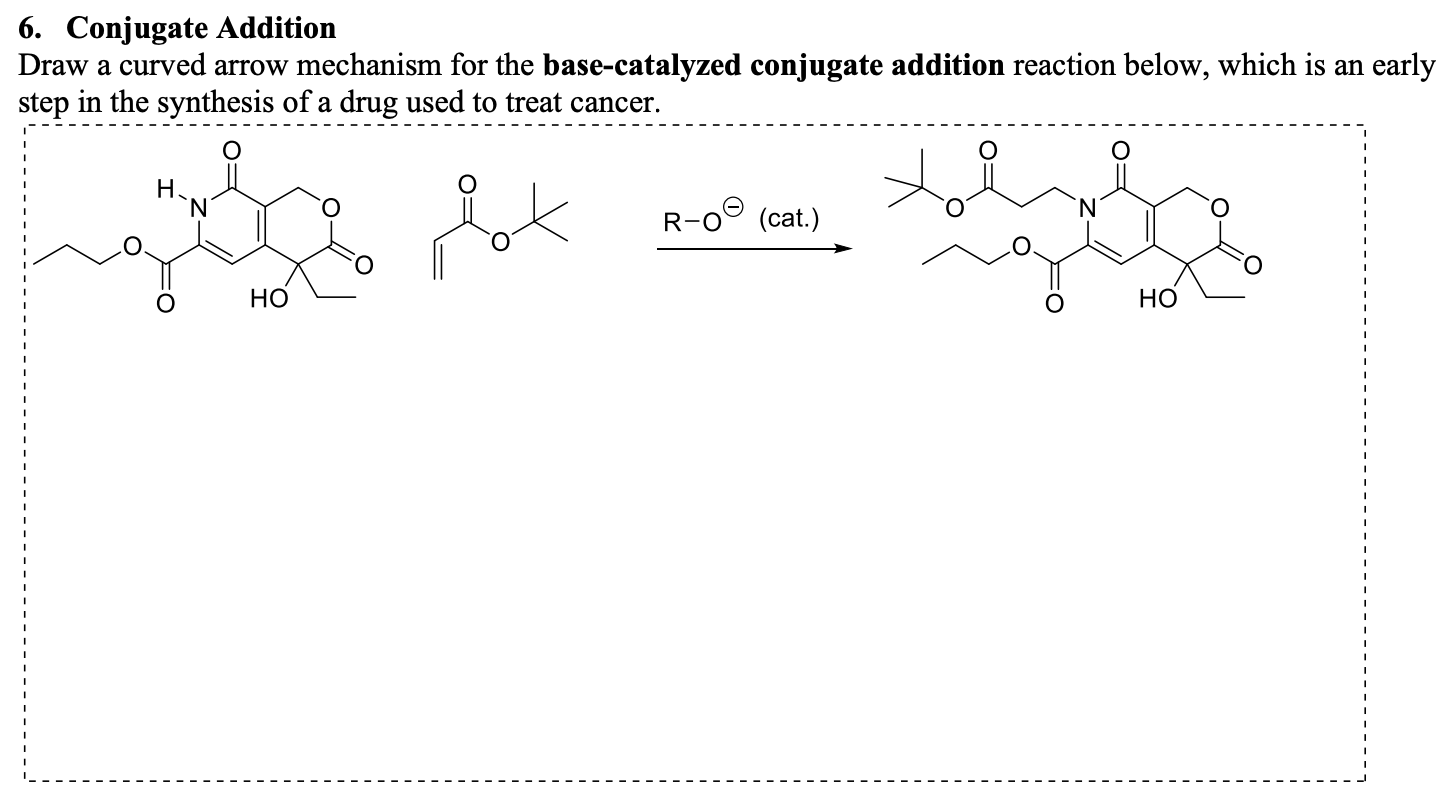 Solved Conjugate AdditionDraw a curved arrow mechanism for | Chegg.com