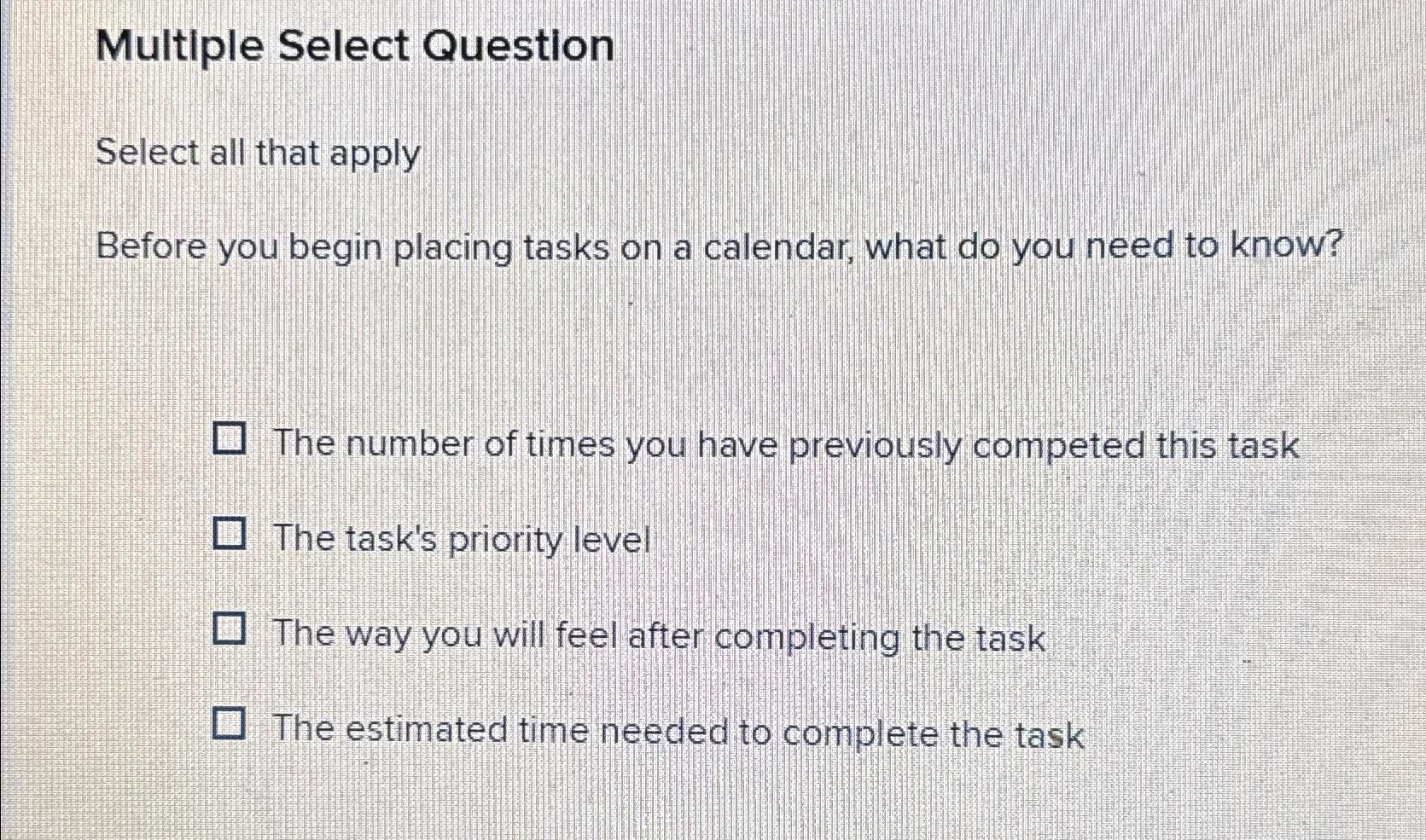 Solved Multiple Select QuestionSelect all that applyBefore | Chegg.com