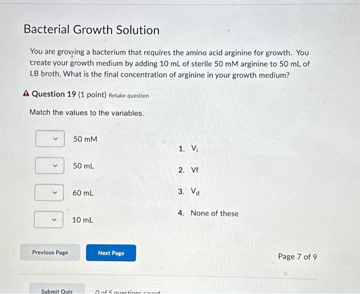 Solved Bacterial Growth Solution You are grovying a | Chegg.com