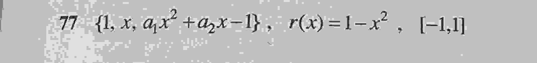 Solved Determine the values of a1 ﻿and a2 ﻿such that the set | Chegg.com