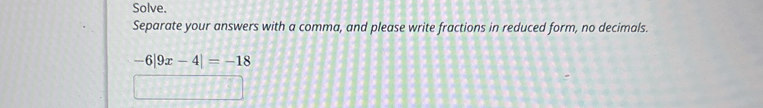 Solved Solve.Separate your answers with a comma, and please | Chegg.com