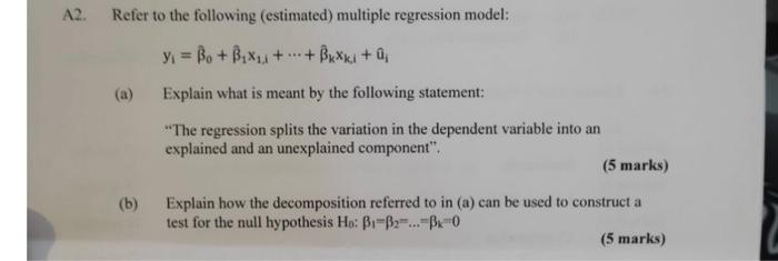 Solved Refer to the following (estimated) multiple | Chegg.com