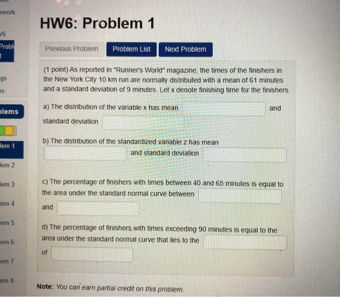Solved webwork / math214_cao_fall2019 /hw6/ 10 HW6: Problem | Chegg.com