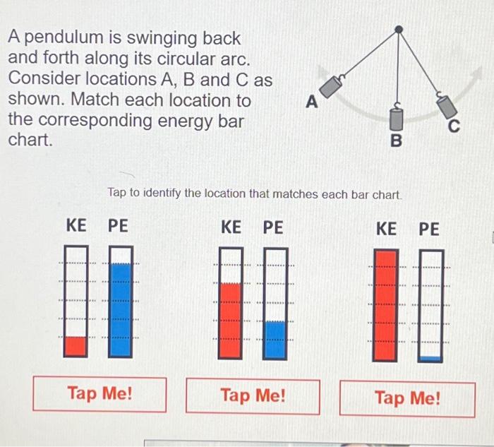 Solved A pendulum is swinging back and forth along its | Chegg.com