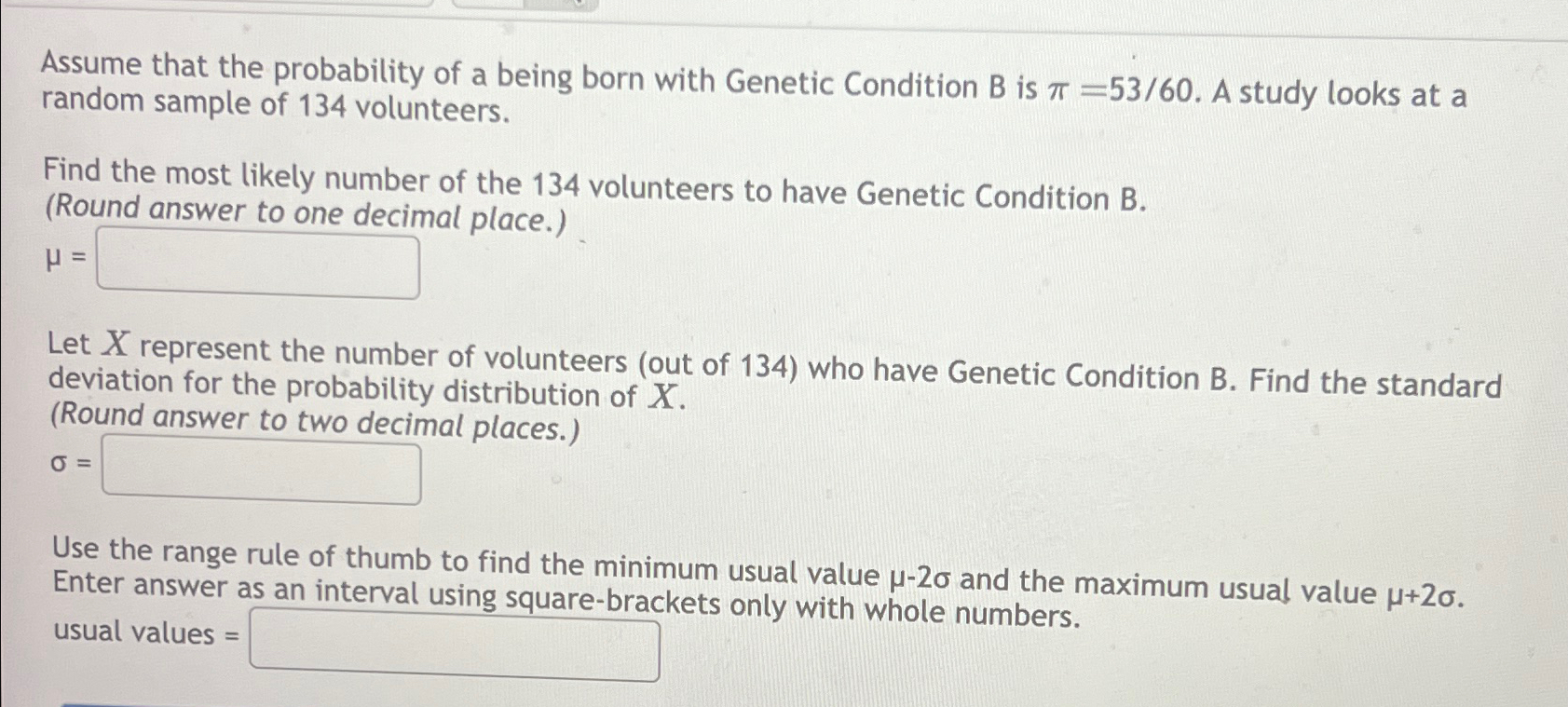 Assume that the probability of a being born with | Chegg.com