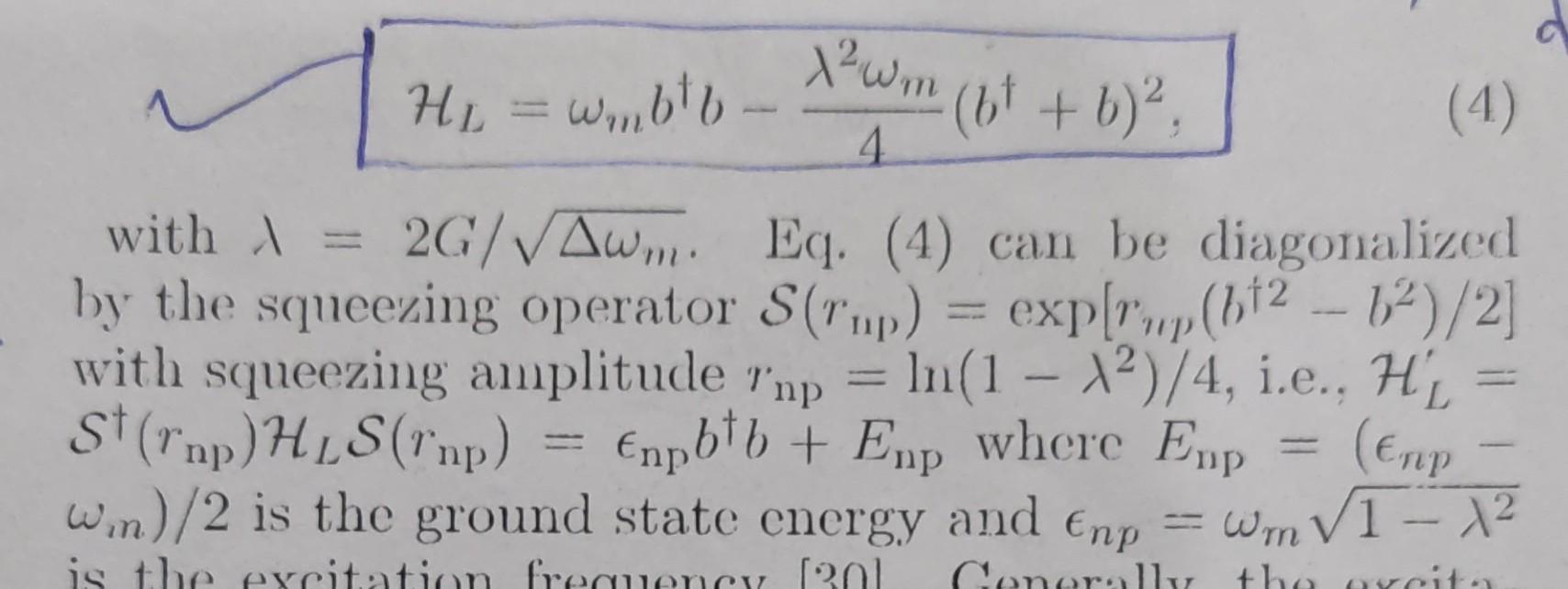 Solved Derive the diagonalized Hamiltonian showing every | Chegg.com