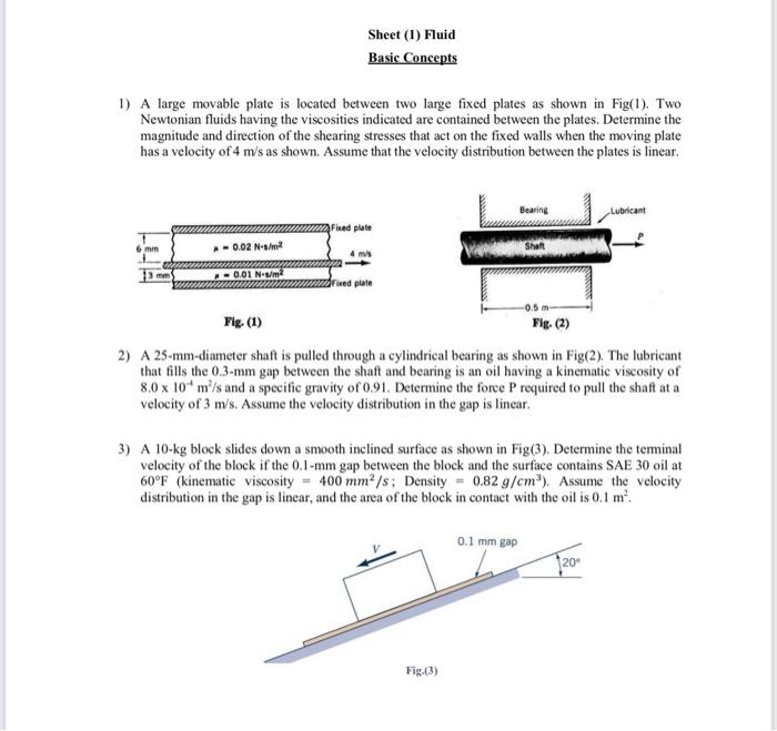 Solved A large movable plate is located between two large | Chegg.com