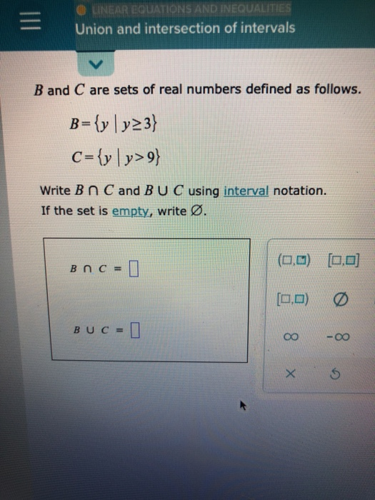 Solved O LINEAR EQUATIONS AND INEQUALITIES Union and | Chegg.com