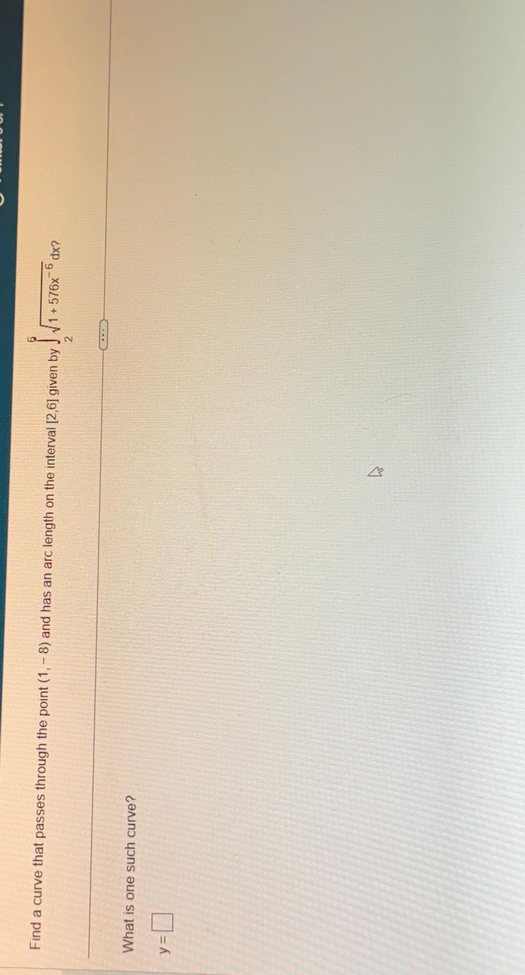 Solved Find a curve that passes through the point (1,-8) | Chegg.com