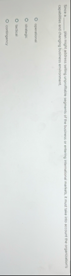 Solved Since a ﻿plan might address selling unprofitable | Chegg.com