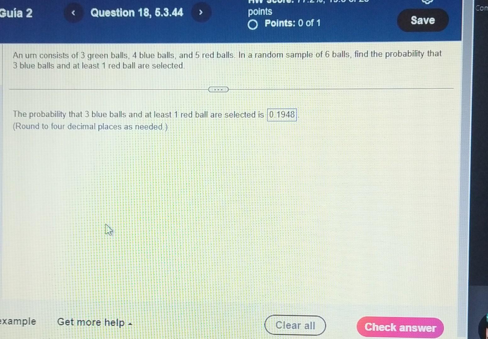 Solved An urn consists of 3 green balls, 4 blue balls, and 5 | Chegg.com