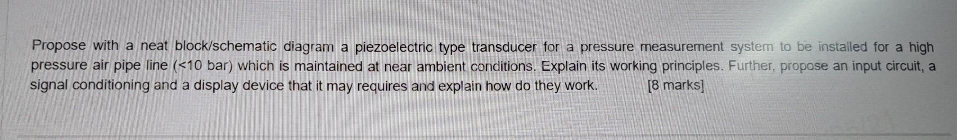Solved Propose with a neat block/schematic diagram a | Chegg.com
